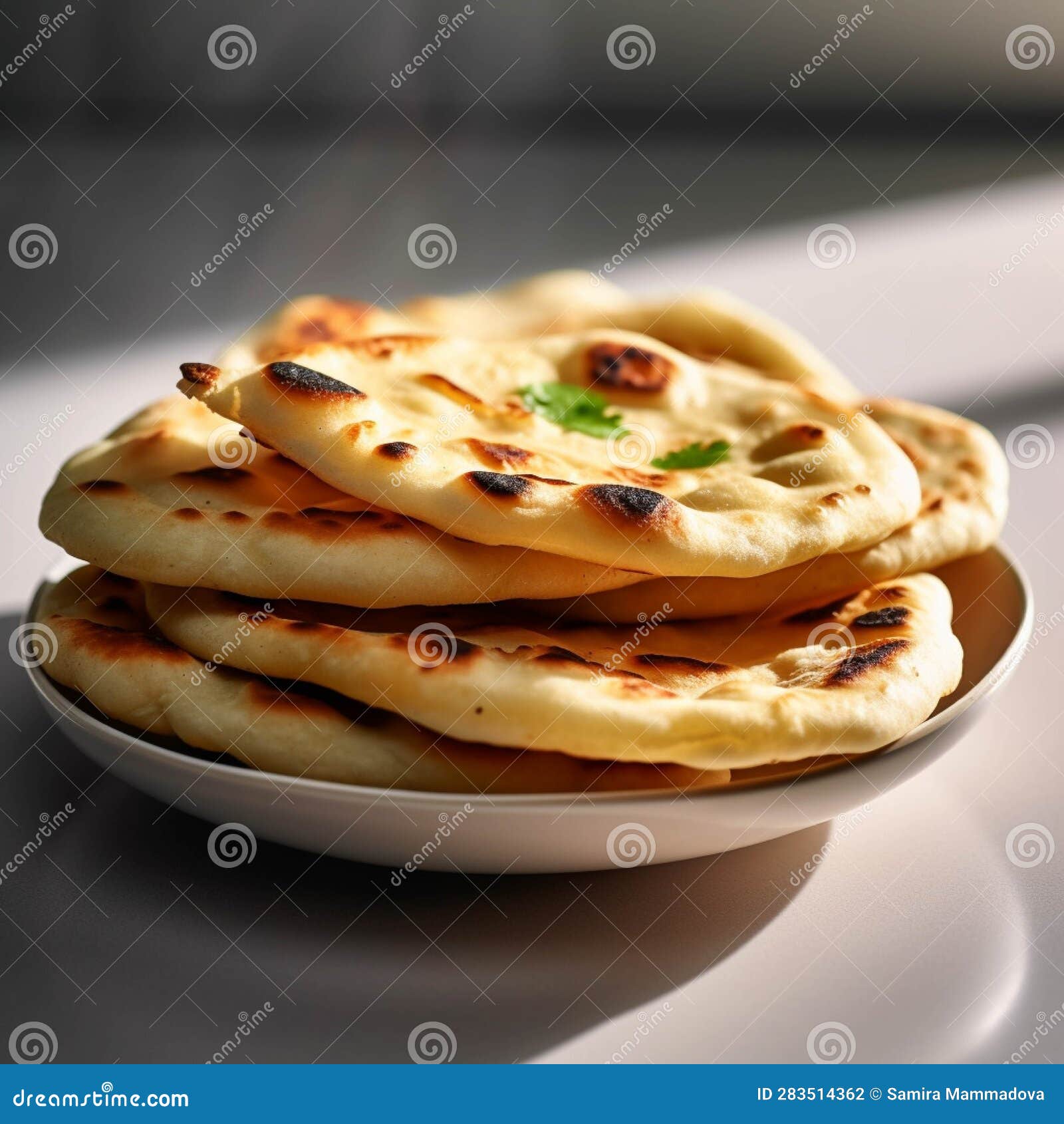 Indian Naan - Indian Naan Bread Flat Vector Design Illustration Clipart ...