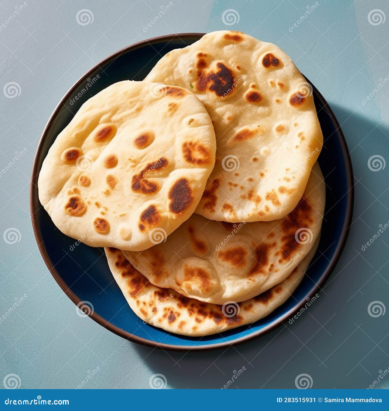 Indian Naan - Indian Naan Bread Flat Vector Design Illustration Clipart ...