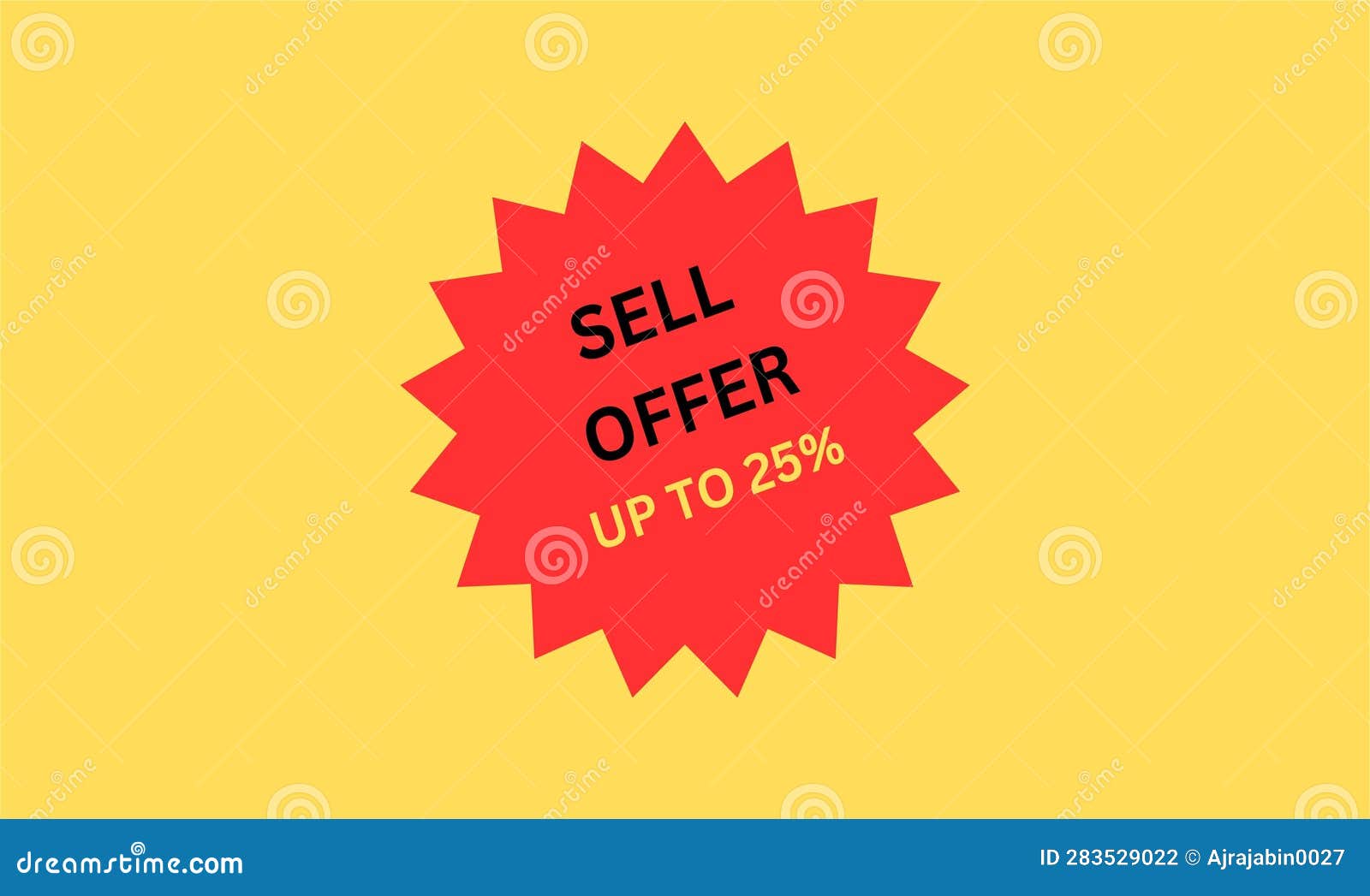 Sell Offer Up To Twenty Five Percent on All Products Stock Vector ...