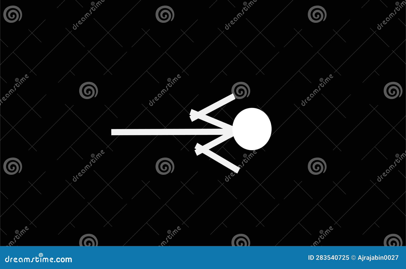 Human Shape White Logo stock vector. Illustration of brand - 283540725