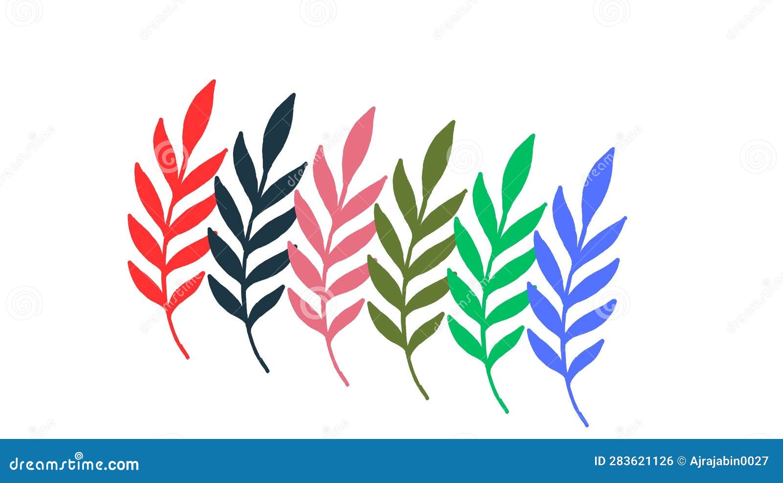 Simple and Beautiful Leaf Pattern Stock Vector - Illustration of ...