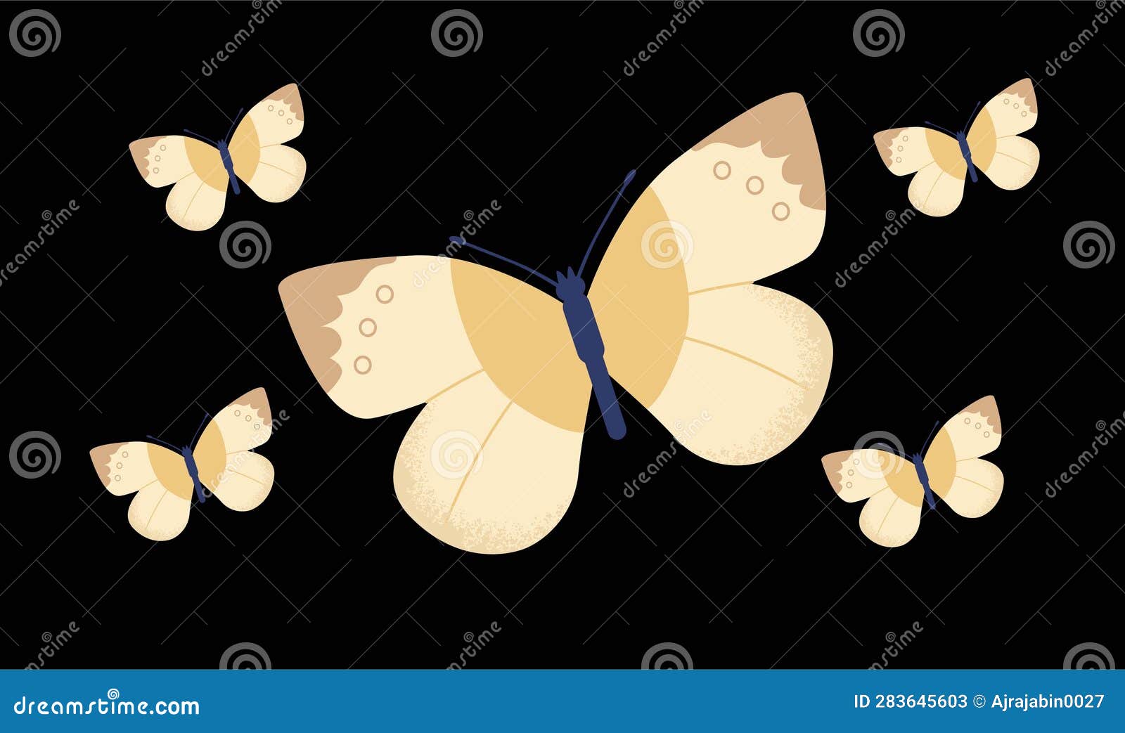 Flying With The Five Planes Stock Illustration | CartoonDealer.com ...