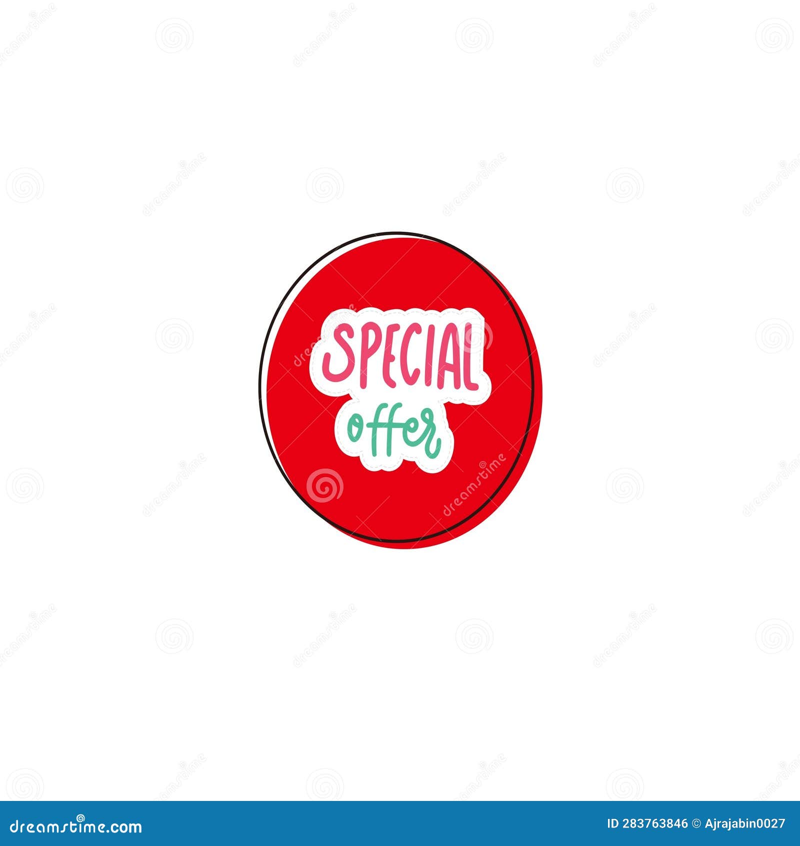 Special Offers Red Theme stock vector. Illustration of stamp - 283763846