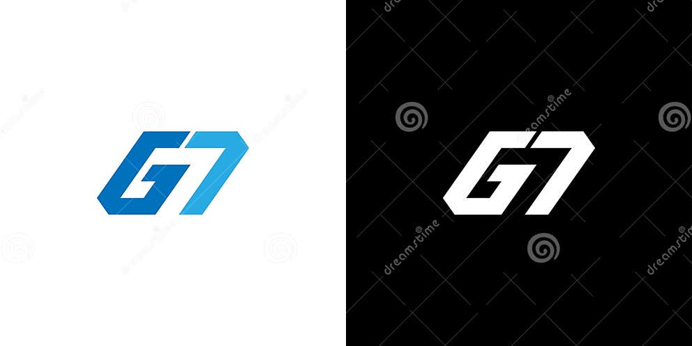 G7 Letter Number Logo Design, G7 Monogram, Initial G7 Logo, G7 Logo ...