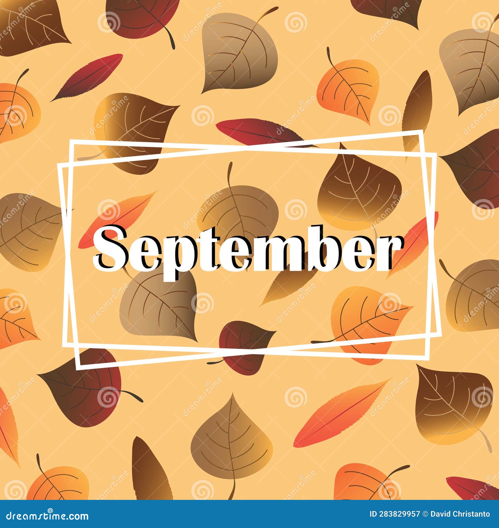 Hello September Vector Background Illustration Stock Vector ...