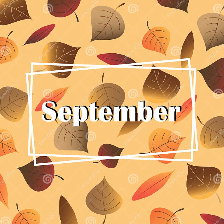 Hello September Vector Background Illustration Stock Vector ...