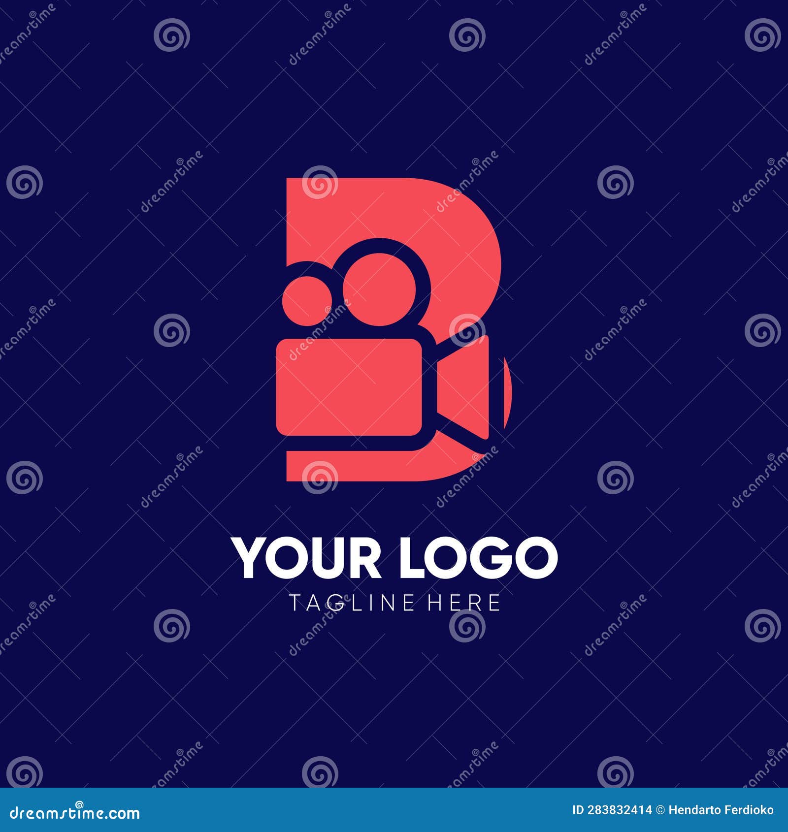 Letter B Initial Camera Video Logo Design Vector Icon Graphic Emblem ...