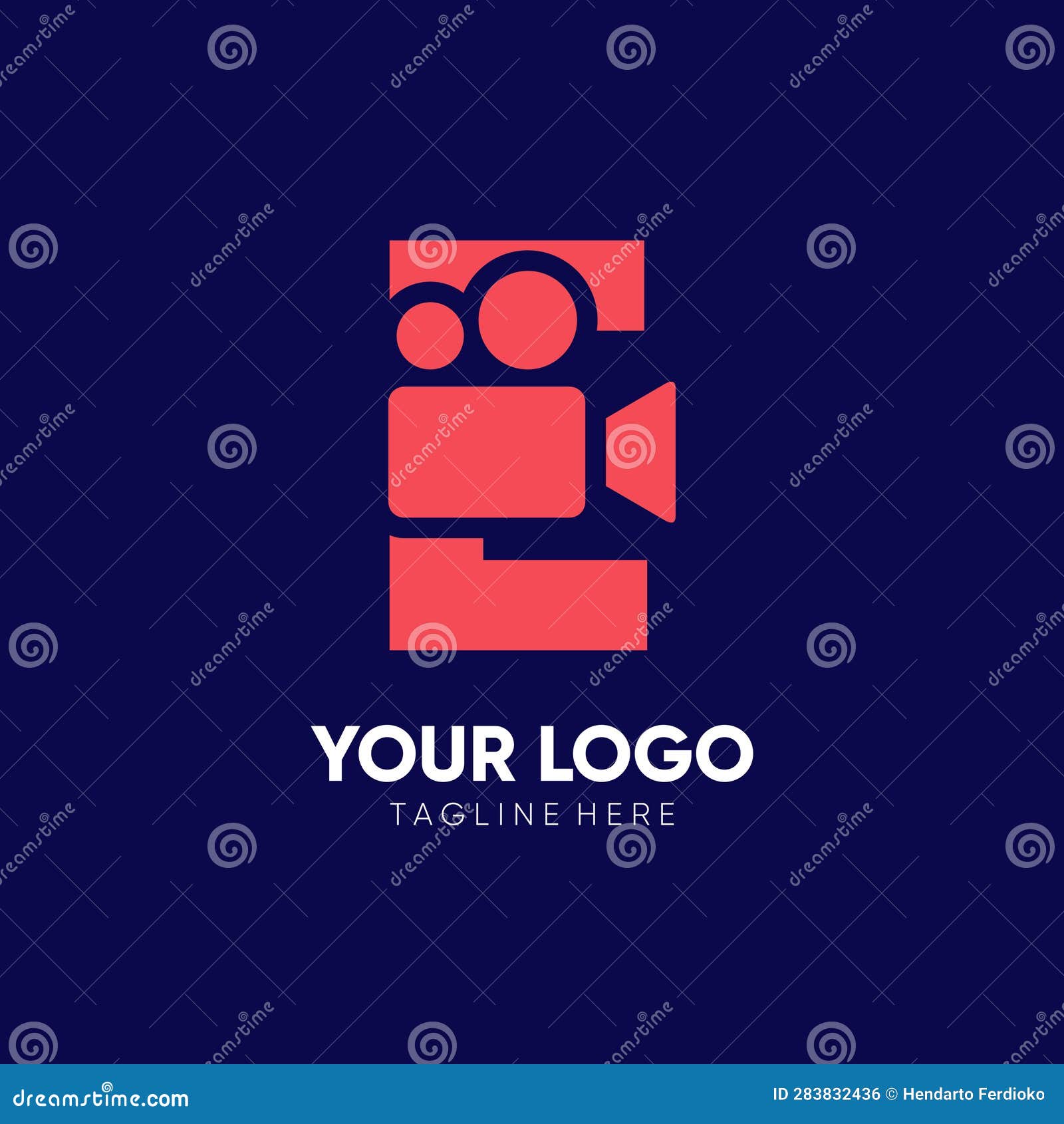 Letter E Initial Camera Video Logo Design Vector Icon Graphic Emblem ...