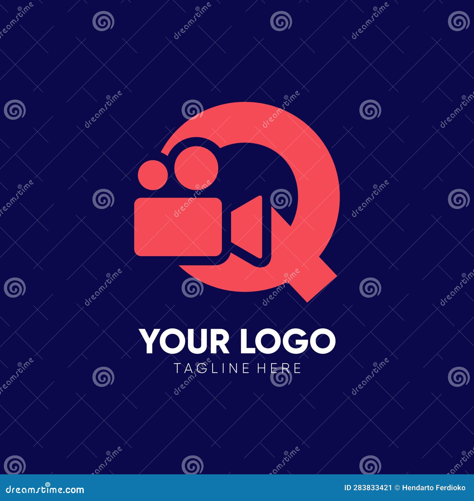 Letter Q Initial Camera Video Logo Design Vector Icon Graphic Emblem ...
