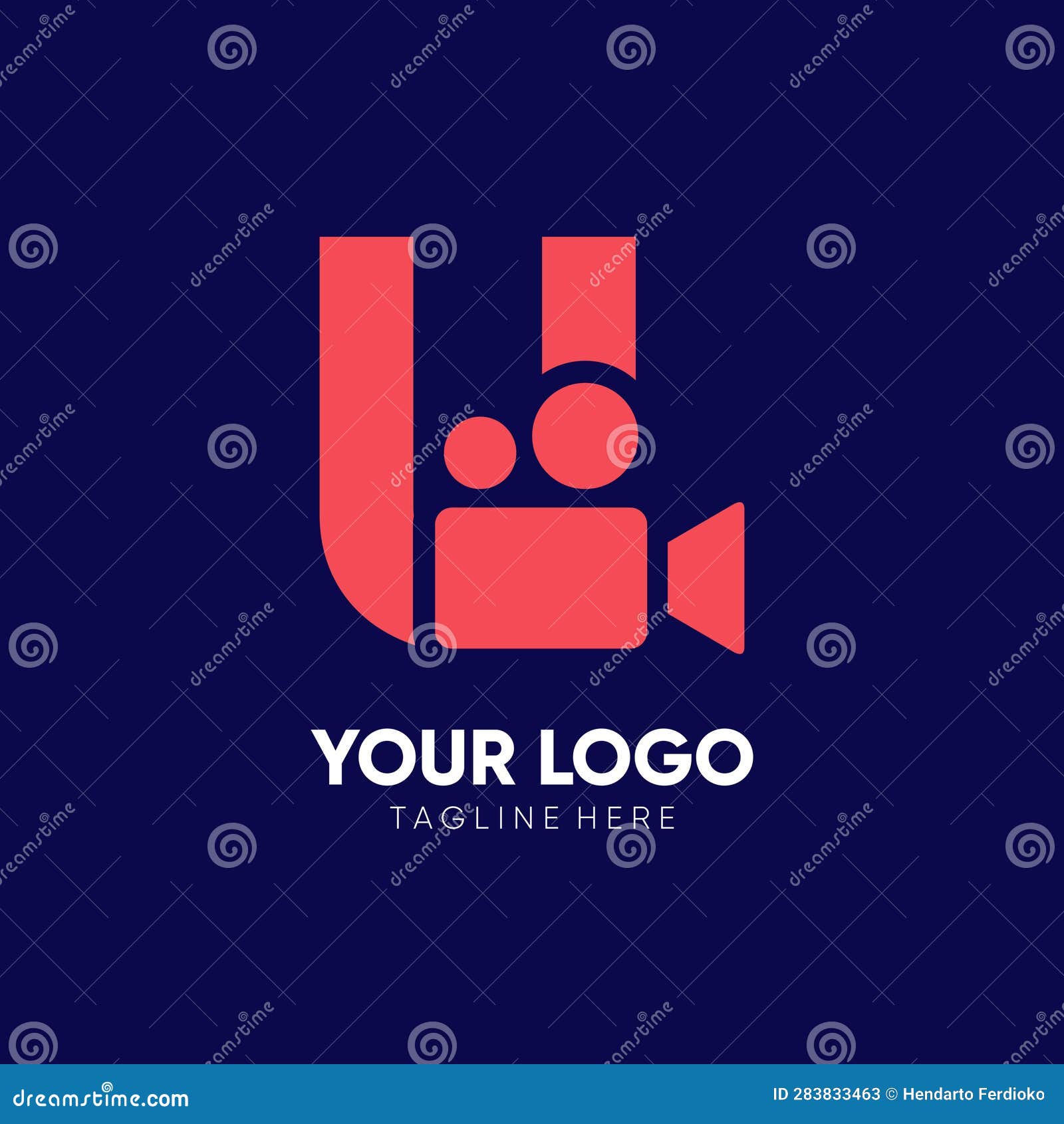 Letter U Initial Camera Video Logo Design Vector Icon Graphic Emblem ...