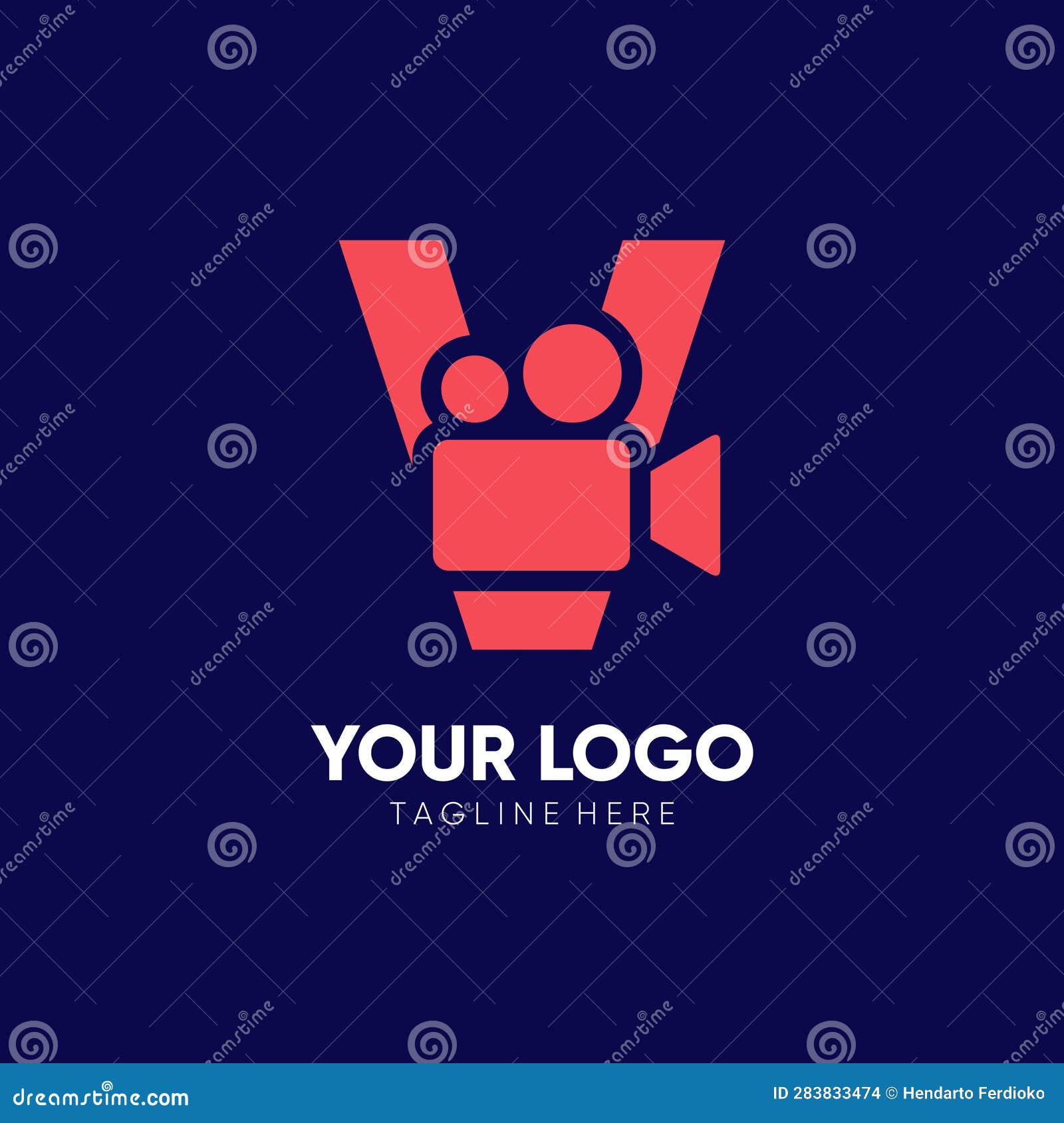 Letter V Initial Camera Video Logo Design Vector Icon Graphic Emblem ...