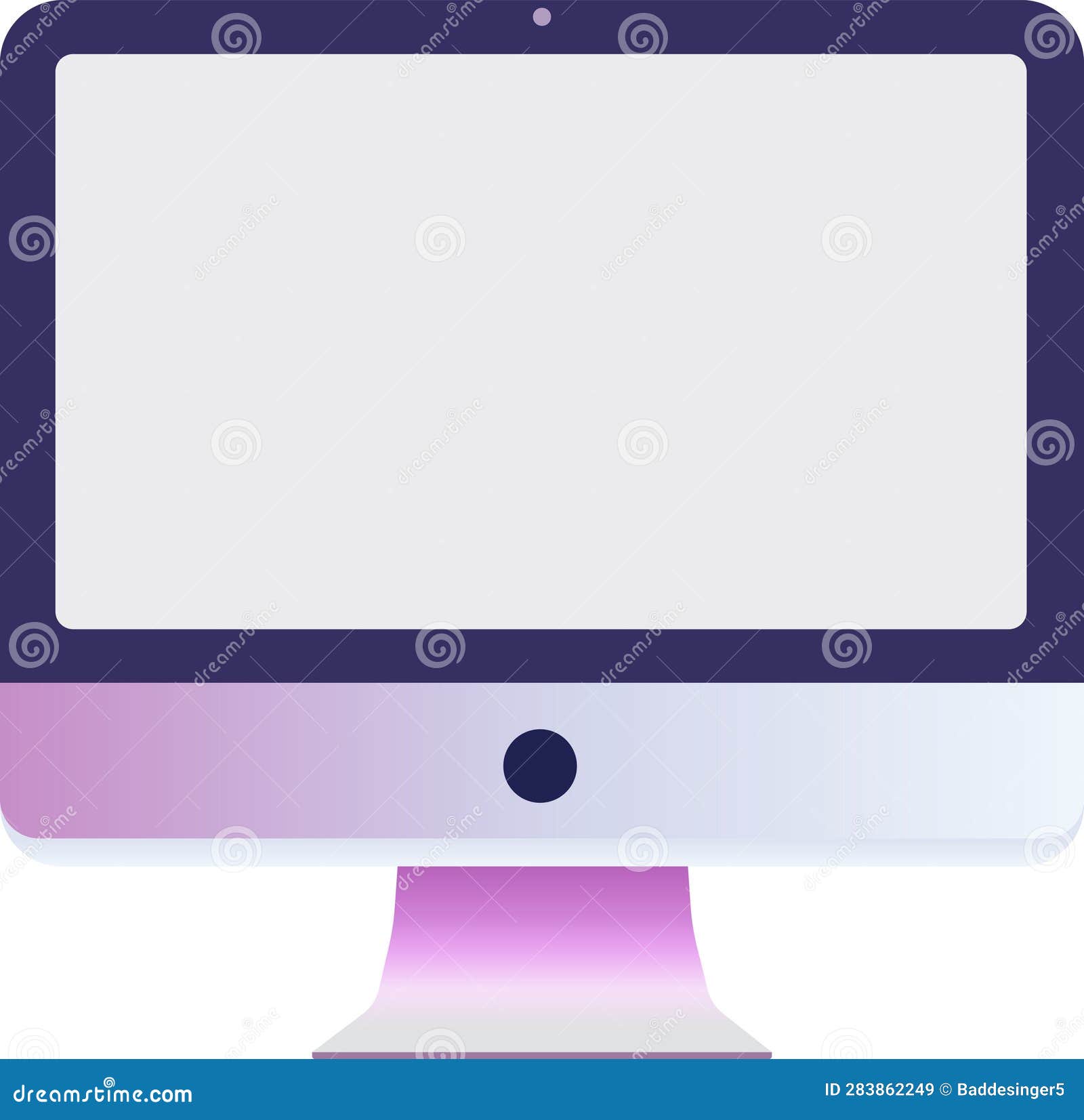 This is an Illustration of a Computer Monitor Stock Vector ...
