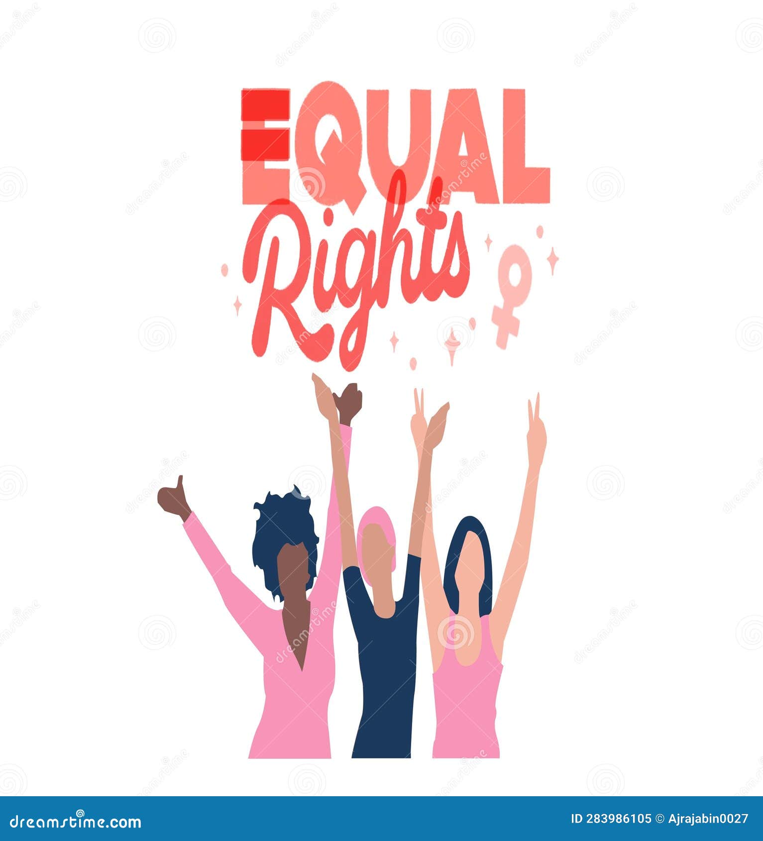 Unique Equal Rights Illustration Stock Vector - Illustration of ...
