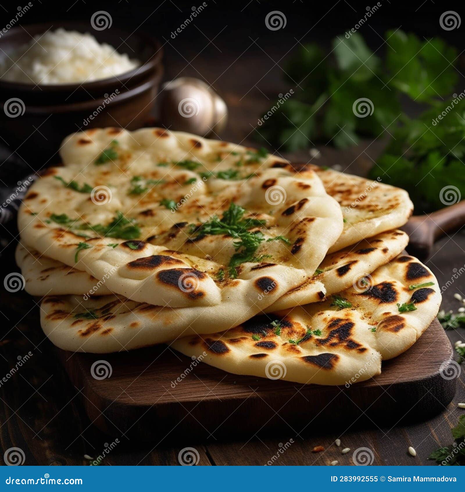 Indian Naan - Indian Naan Bread Flat Vector Design Illustration Clipart ...