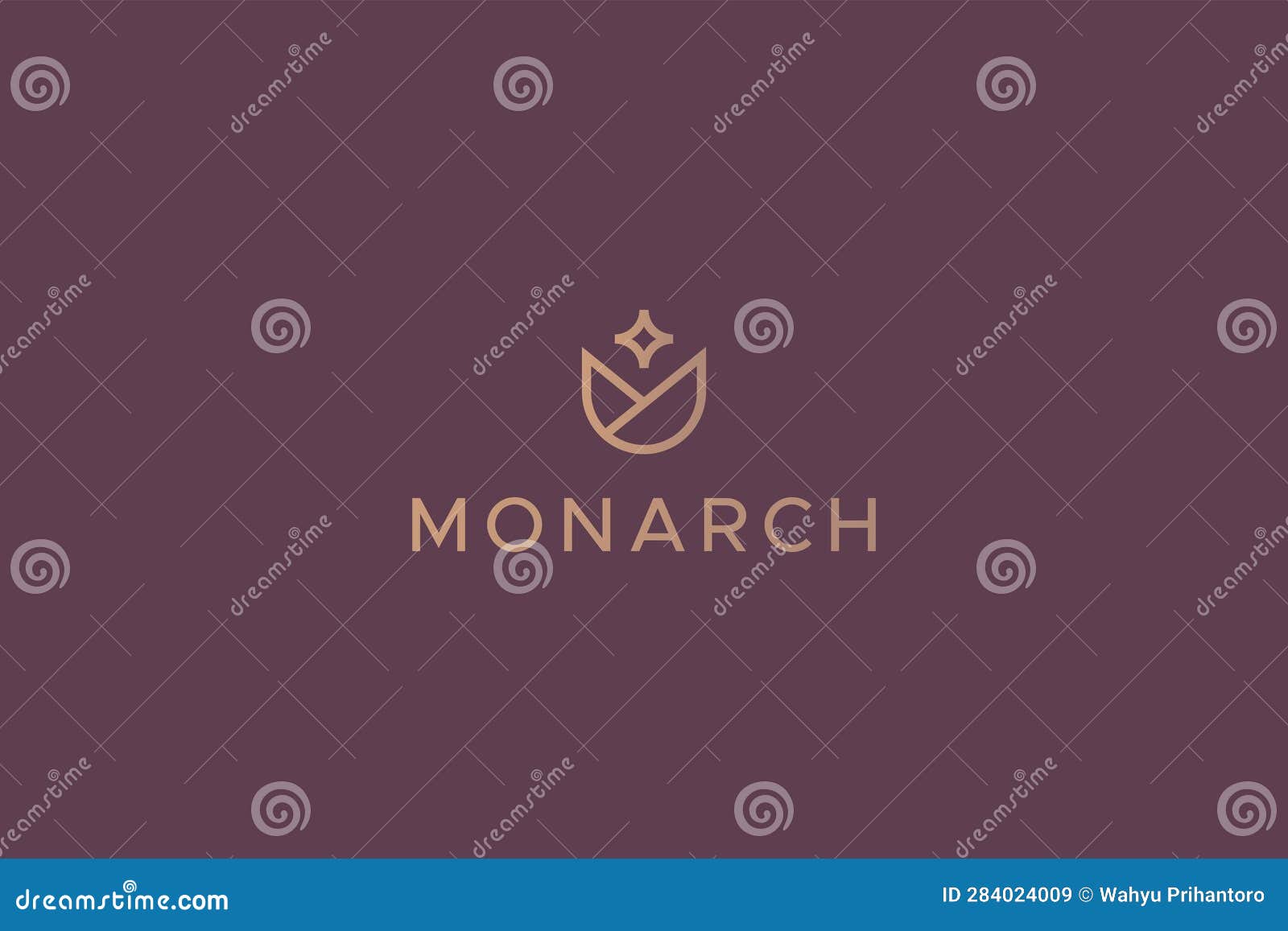 Monarch Logo Simple Geometric Letter M Stock Vector - Illustration of ...