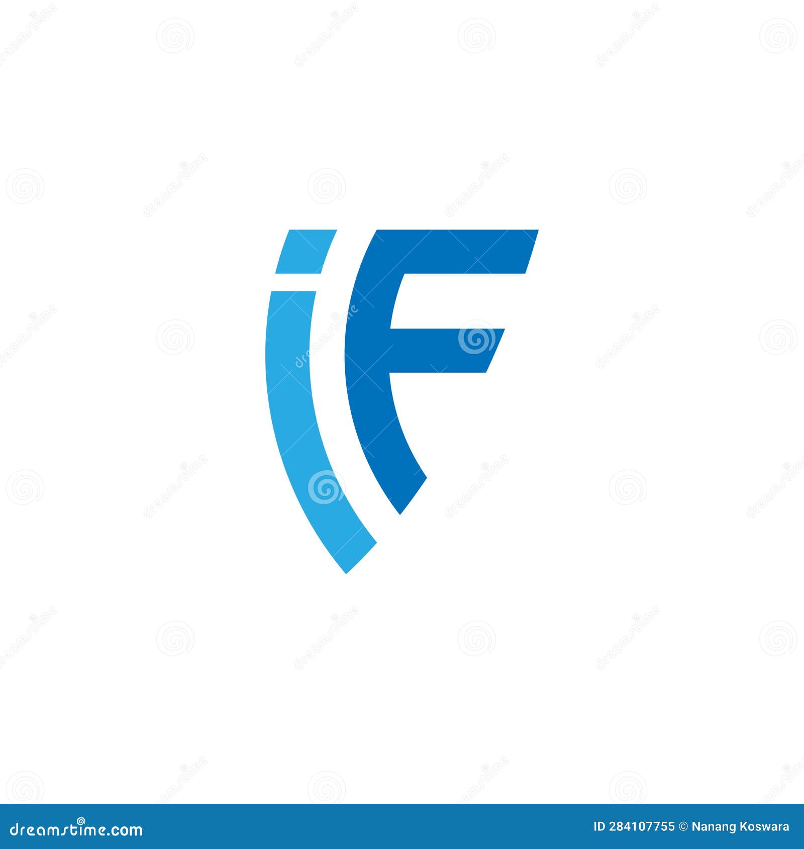 IF Logo, IF Monogram, Initial IF Logo, Letter IF Logo, Modern, Icon ...