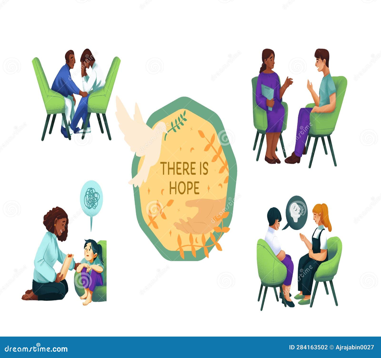 There is Hope Illustration stock vector. Illustration of tolerance ...