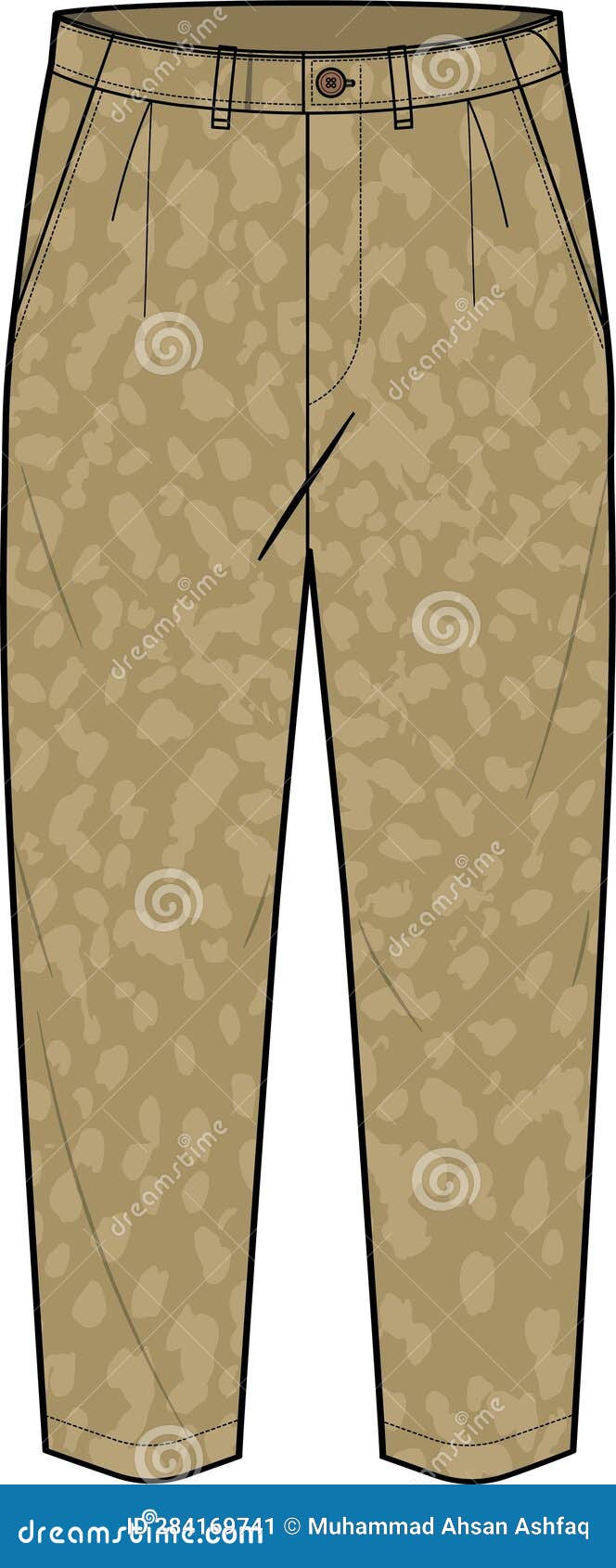 OVERSIZE FORMAL PANT for UNISEX WEAR Stock Vector - Illustration of ...