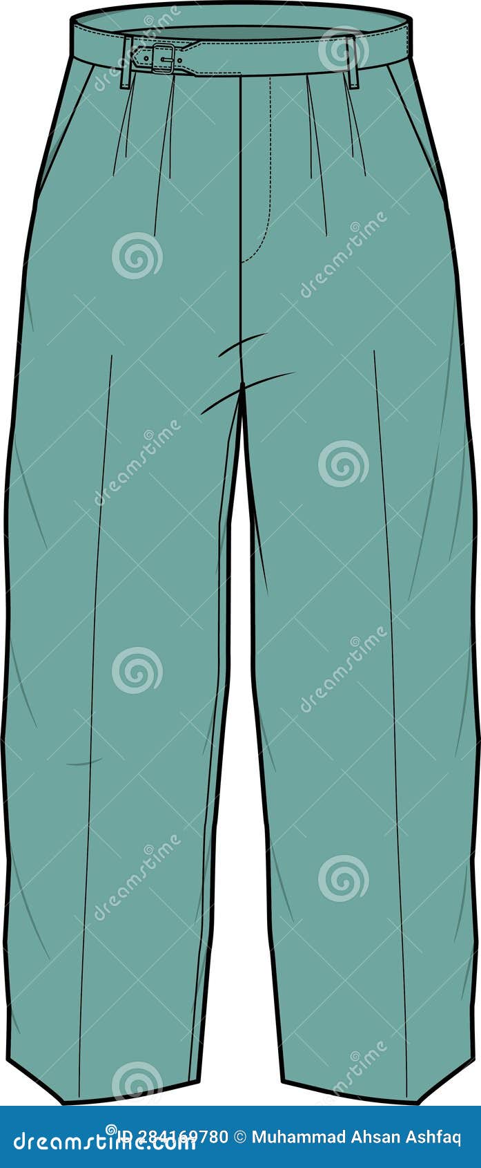 OVERSIZE FORMAL PANT for UNISEX WEAR Stock Vector - Illustration of ...