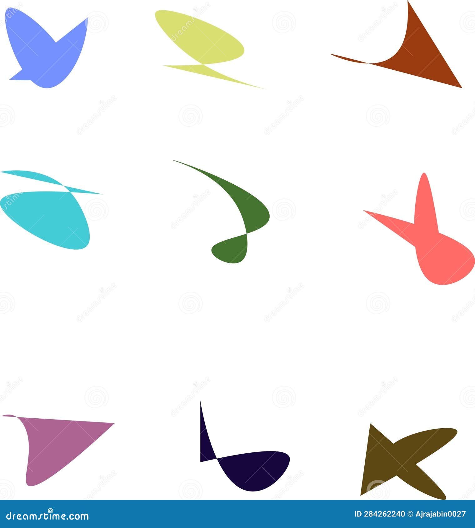 Colourful Small Logotype stock vector. Illustration of aloft - 284262240