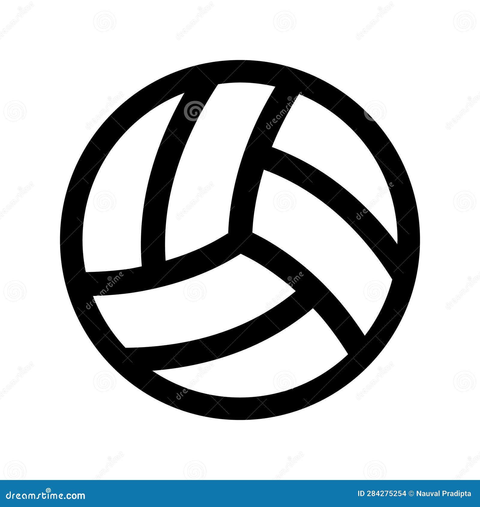 Volleyball Outline Icon. Simple Linear Element Illustration. Isolated ...