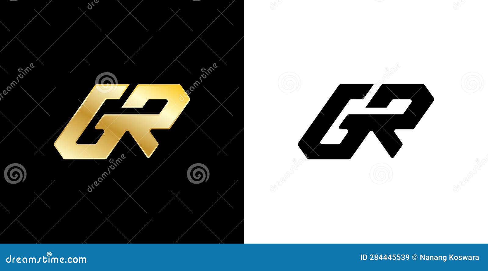 GR Letter Logo Design, GR Initials Monogram Logo Concept, Creative Icon ...