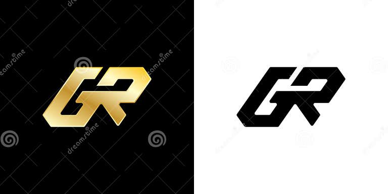 GR Letter Logo Design, GR Initials Monogram Logo Concept, Creative Icon ...