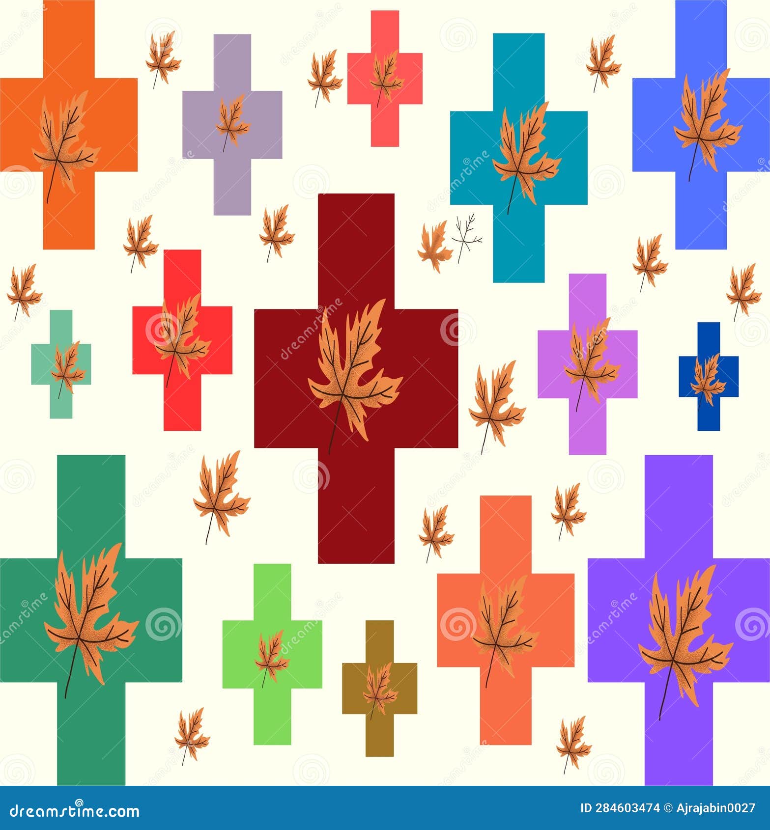 Simple Plus Sign Pattern stock illustration. Illustration of maple ...