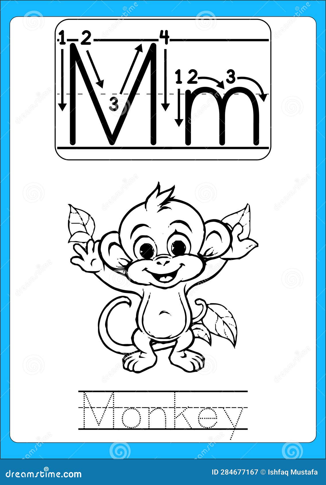 Alphabet Exercise with Cartoon Vocabulary for Coloring Book ...