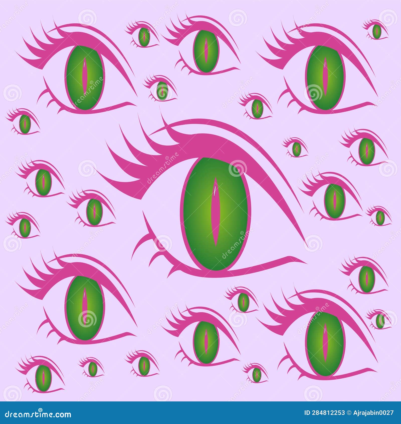 Colourful Eye Pattern stock illustration. Illustration of silhouette ...