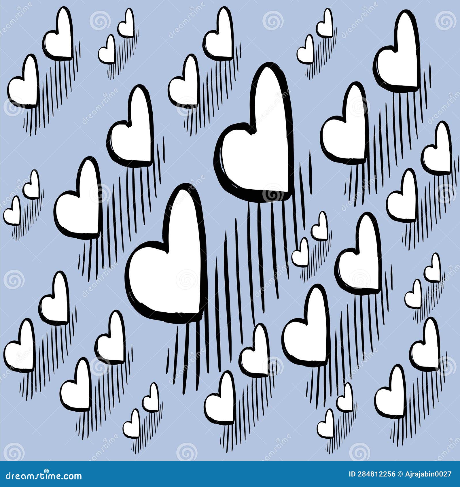 Beautiful Love Pattern stock illustration. Illustration of shape ...