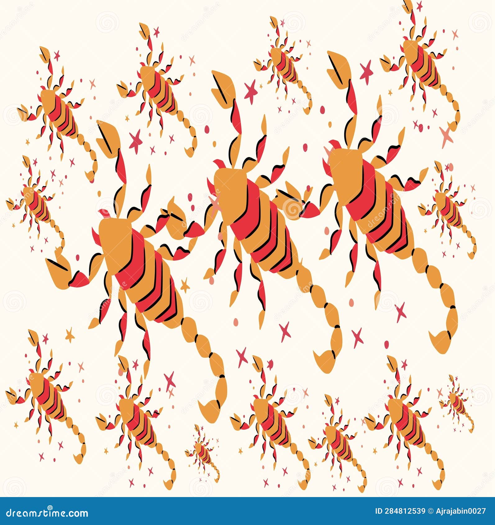 Unique Pattern and Simple Shape and Background Stock Illustration ...