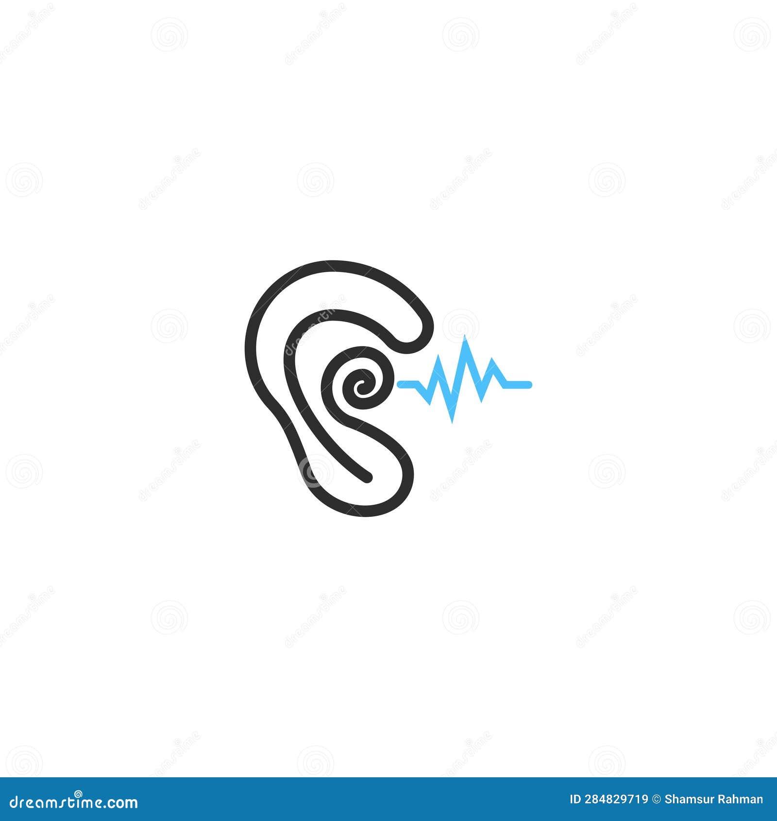 Ear Hearing Logo Creative Design Template Vector Stock Vector ...