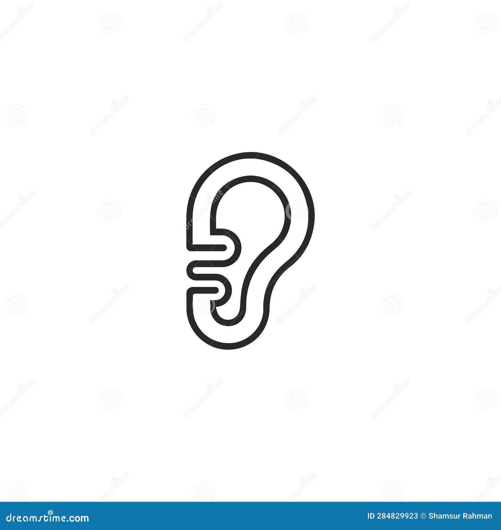 Ear Hearing Logo Creative Design Template Vector Stock Vector ...