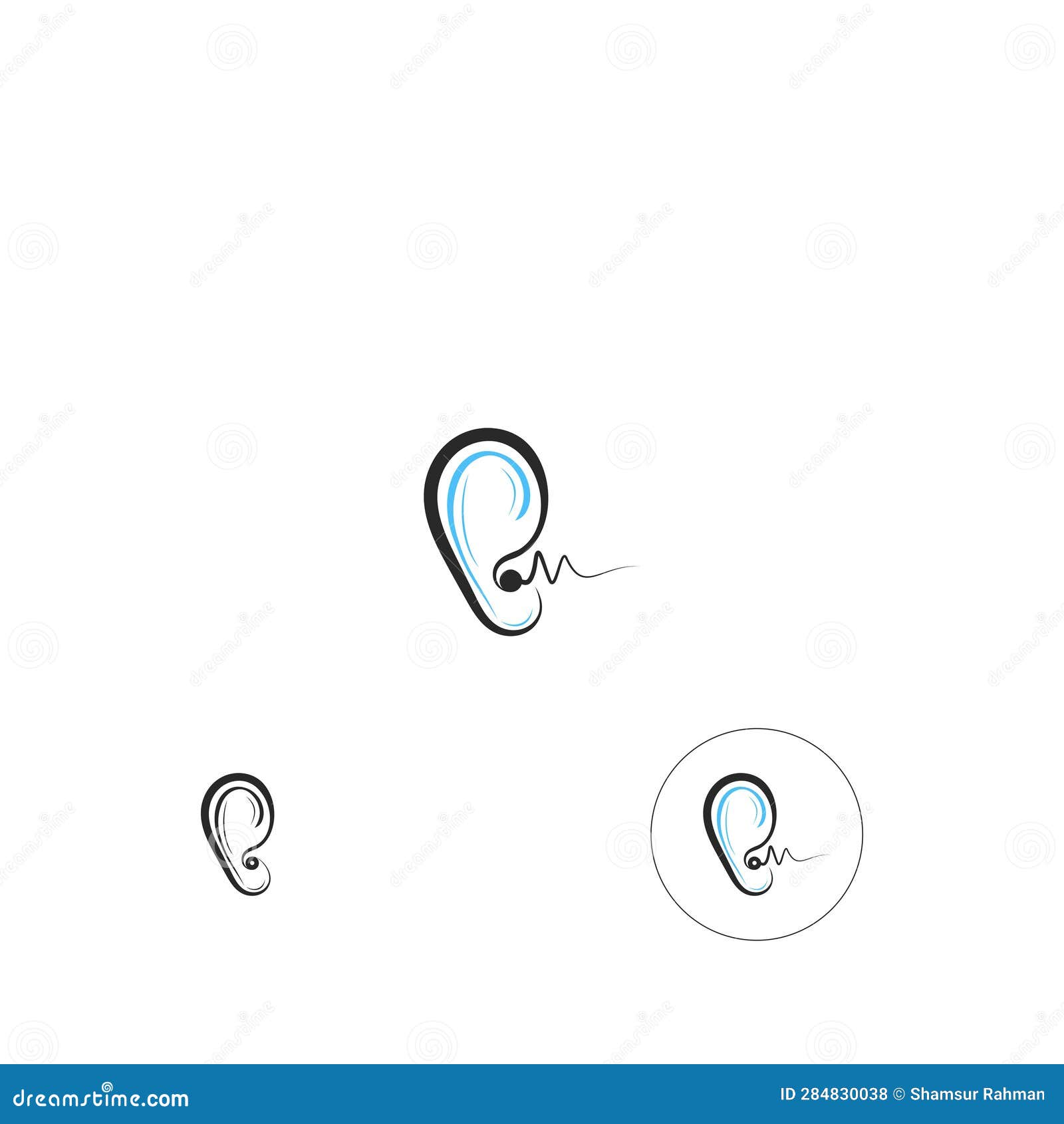 Ear Hearing Logo Creative Design Template Vector Stock Vector ...