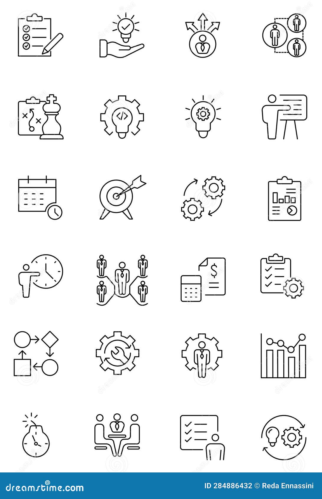 Set of Project Management Icons, Concepts for Time Management and ...