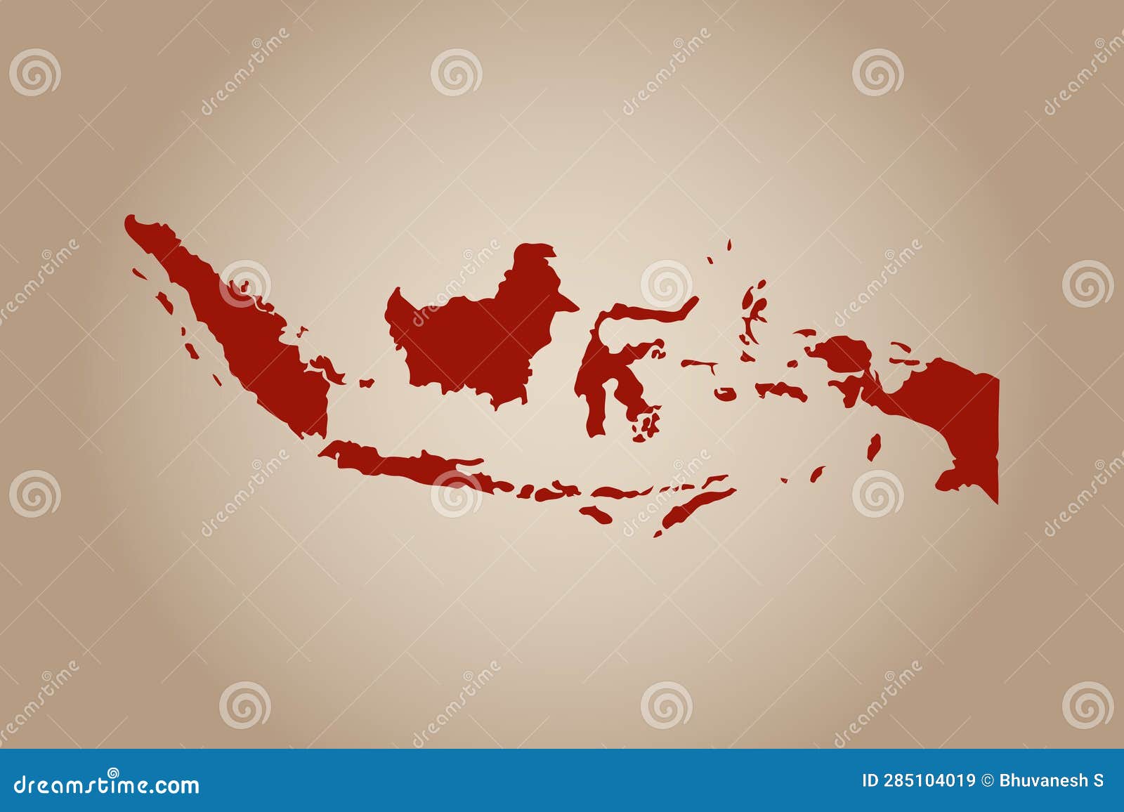 Red Colored Map Design Isolated on Plain Background of the Country ...