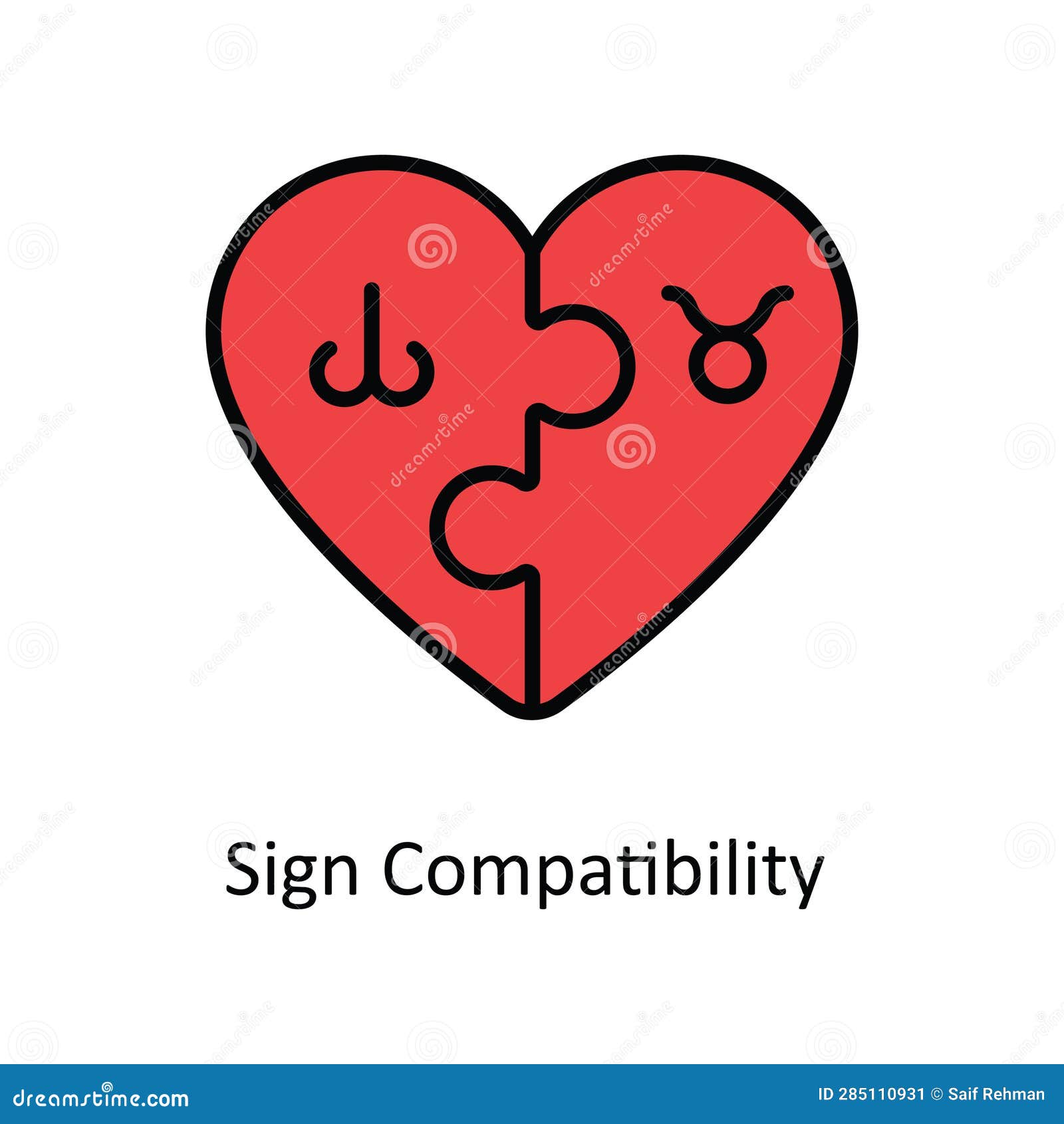 Sign Compatibility Vector Fill Outline Icon Design Illustration ...