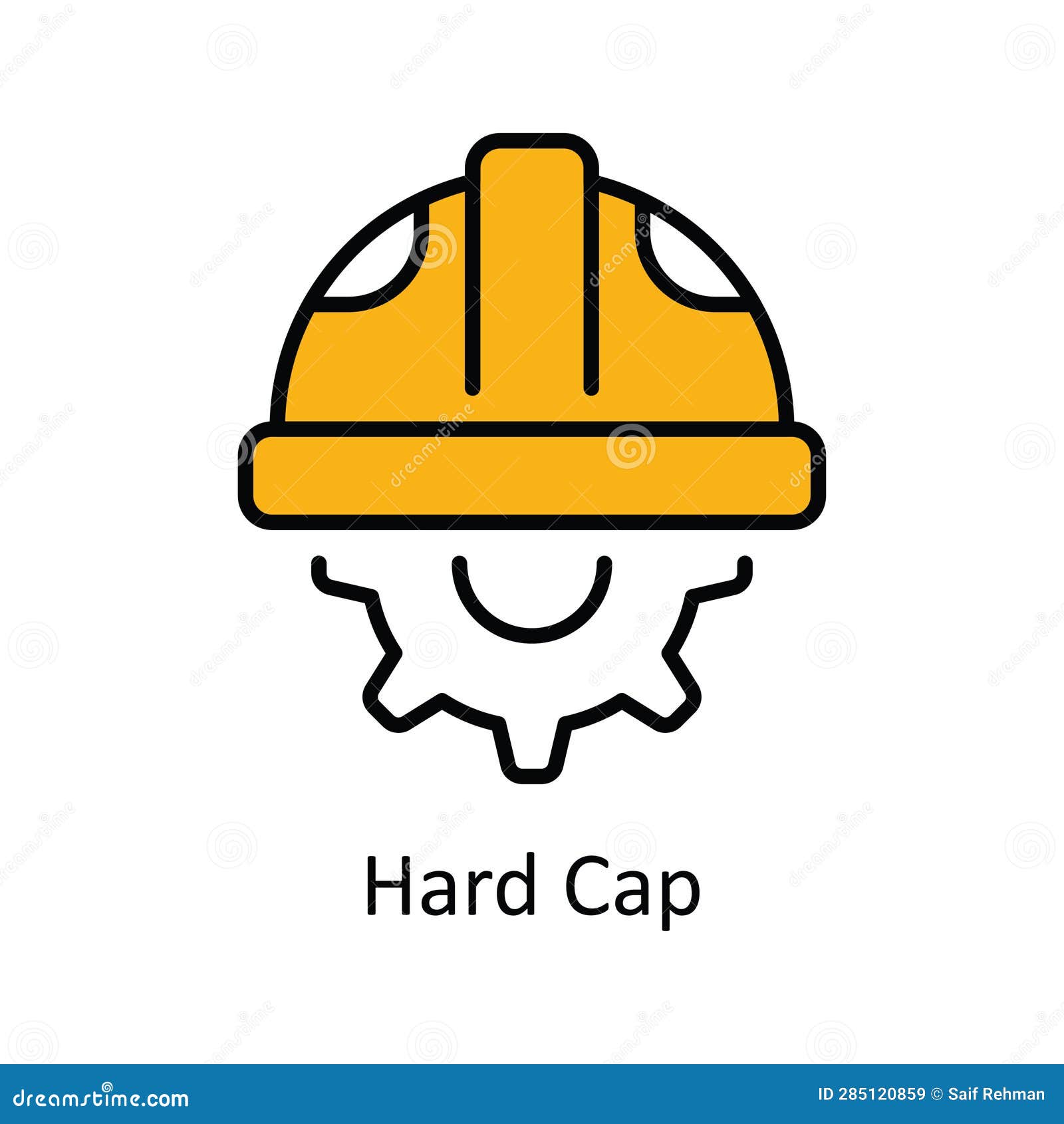 Hard Cap Vector Fill Outline Icon Design Illustration. Home Repair and ...