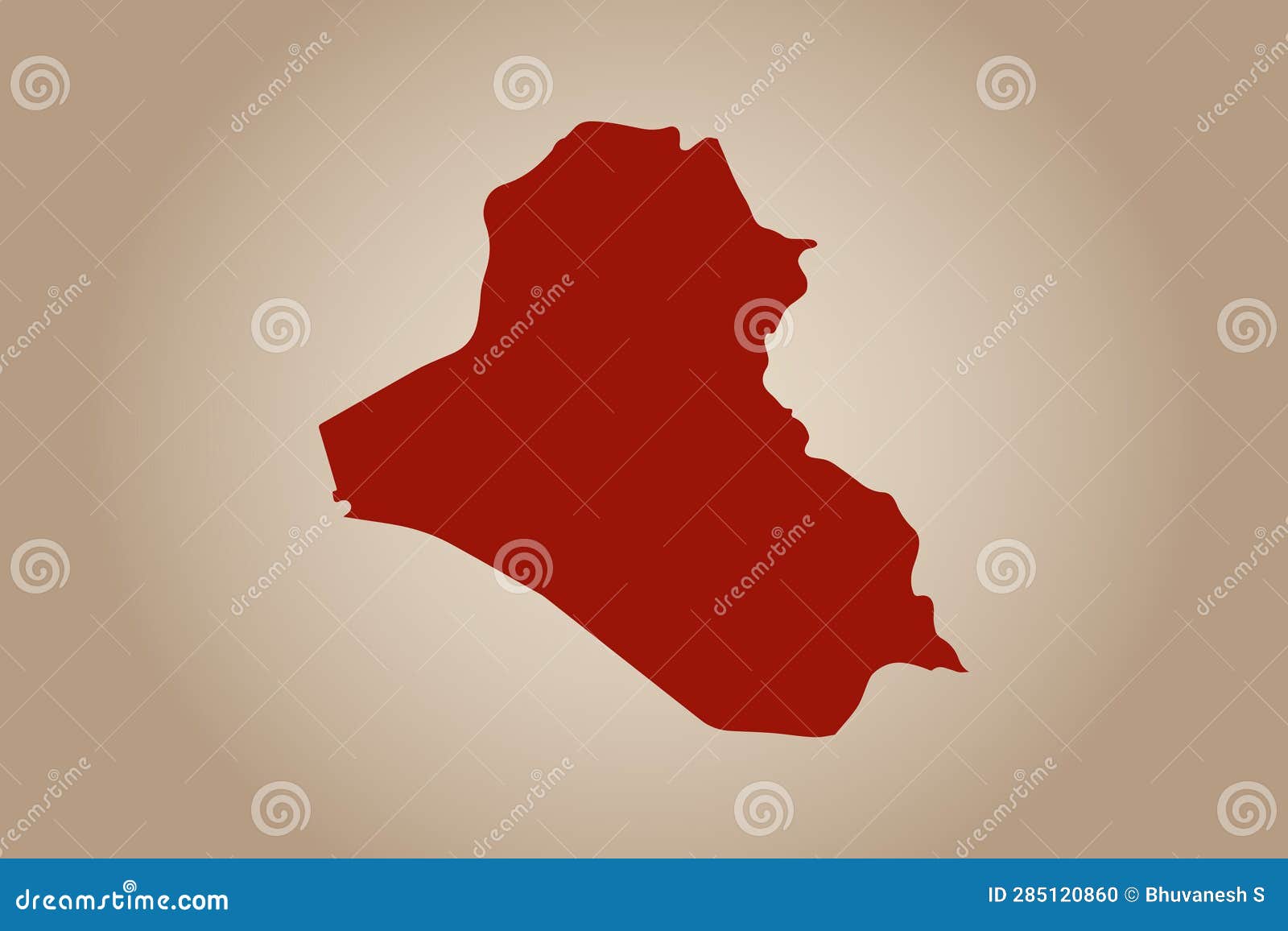 Set Of Isolated Iraq Maps With Regions. Isolated Borders, Departments ...