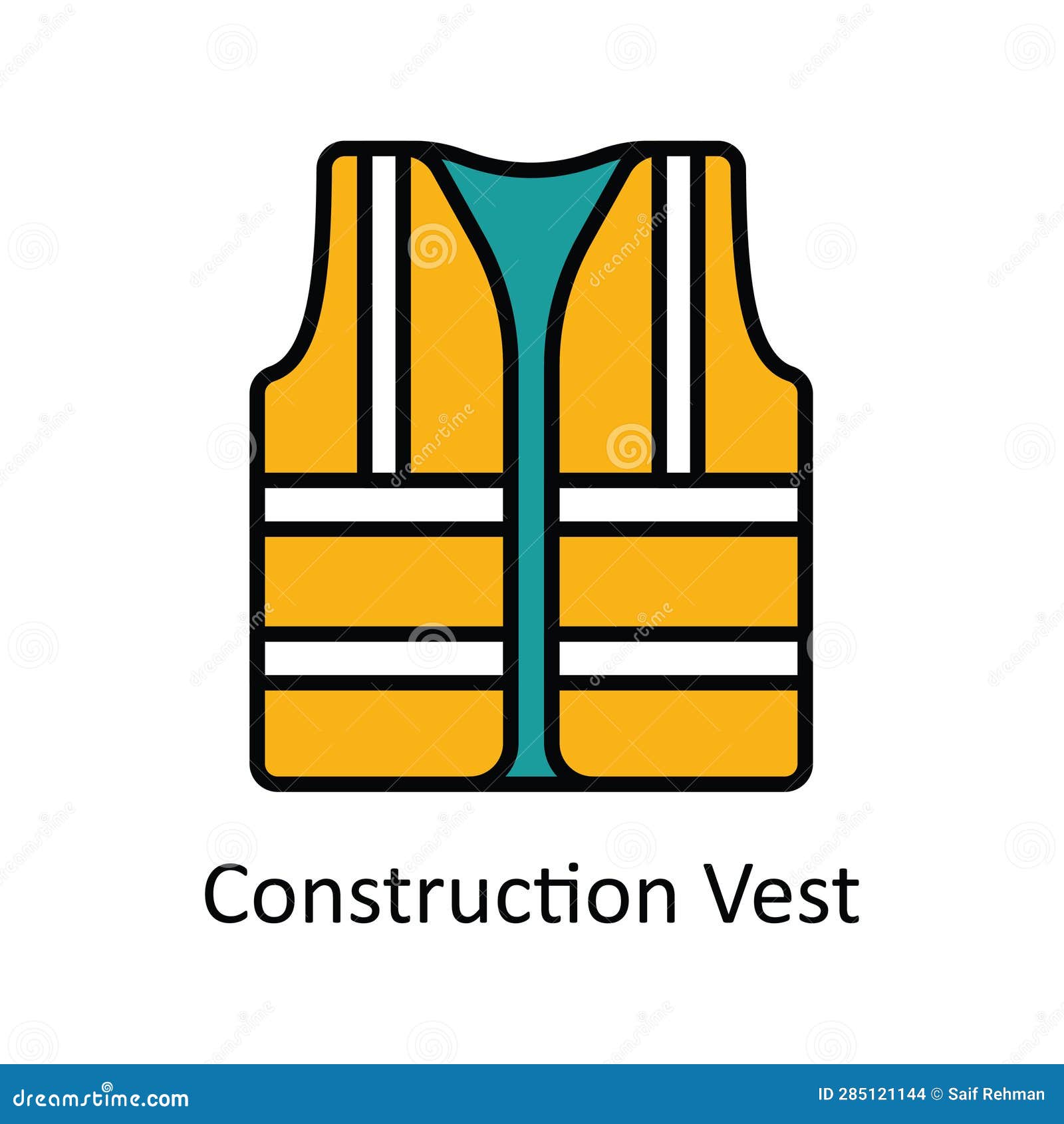 Construction Vest Vector Fill Outline Icon Design Illustration. Home ...