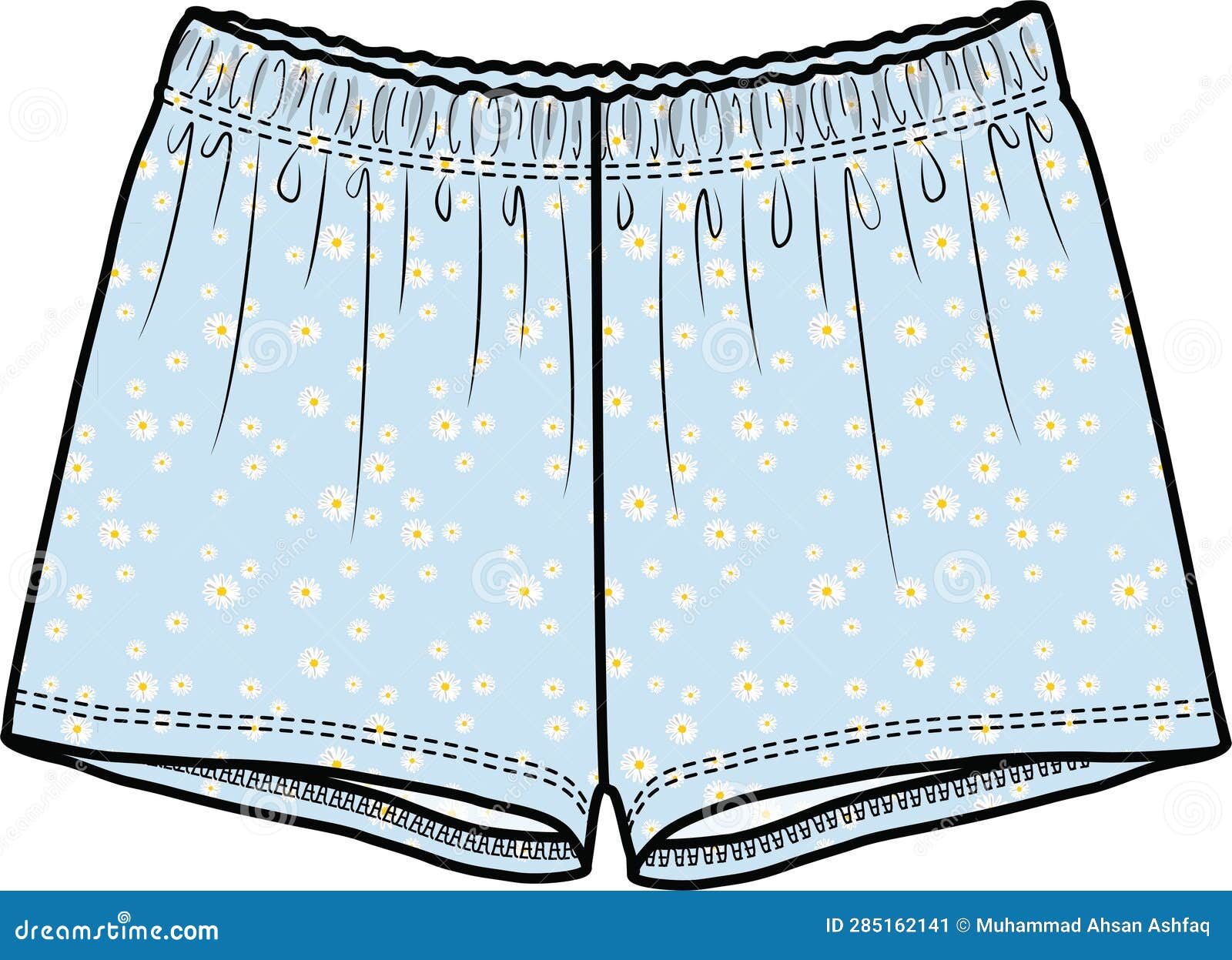 Kids Wear Shorts Knicker Illustration Cartoon Vector | CartoonDealer ...