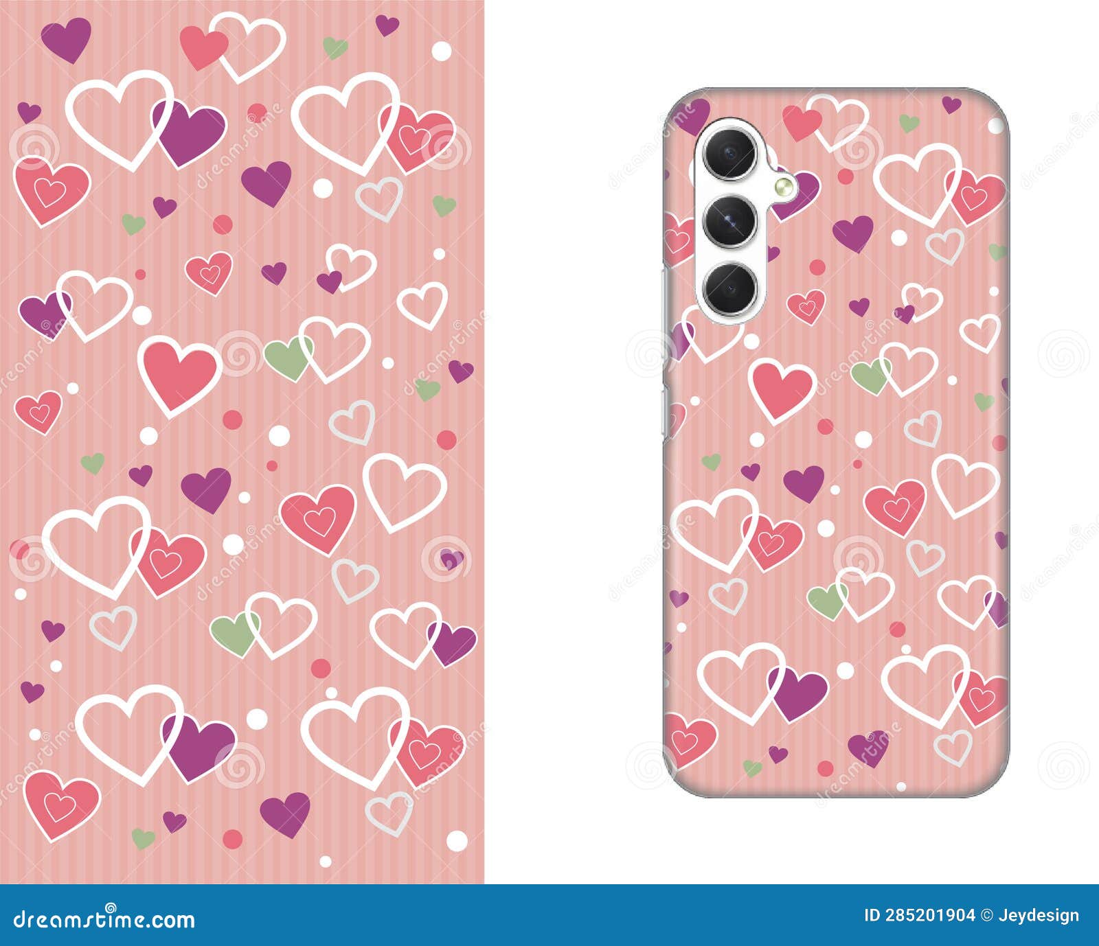 Mobile Phone Cover Design. Template Smartphone Case Vector Pattern ...