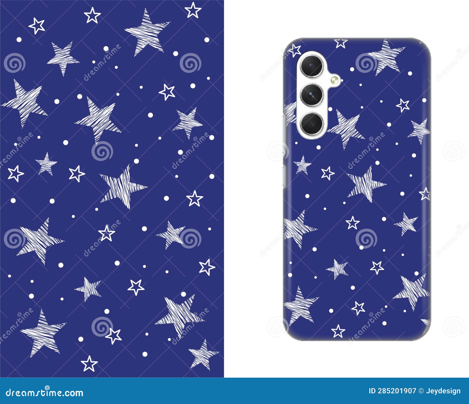 Mobile Phone Cover Design. Template Smartphone Case Vector Pattern ...