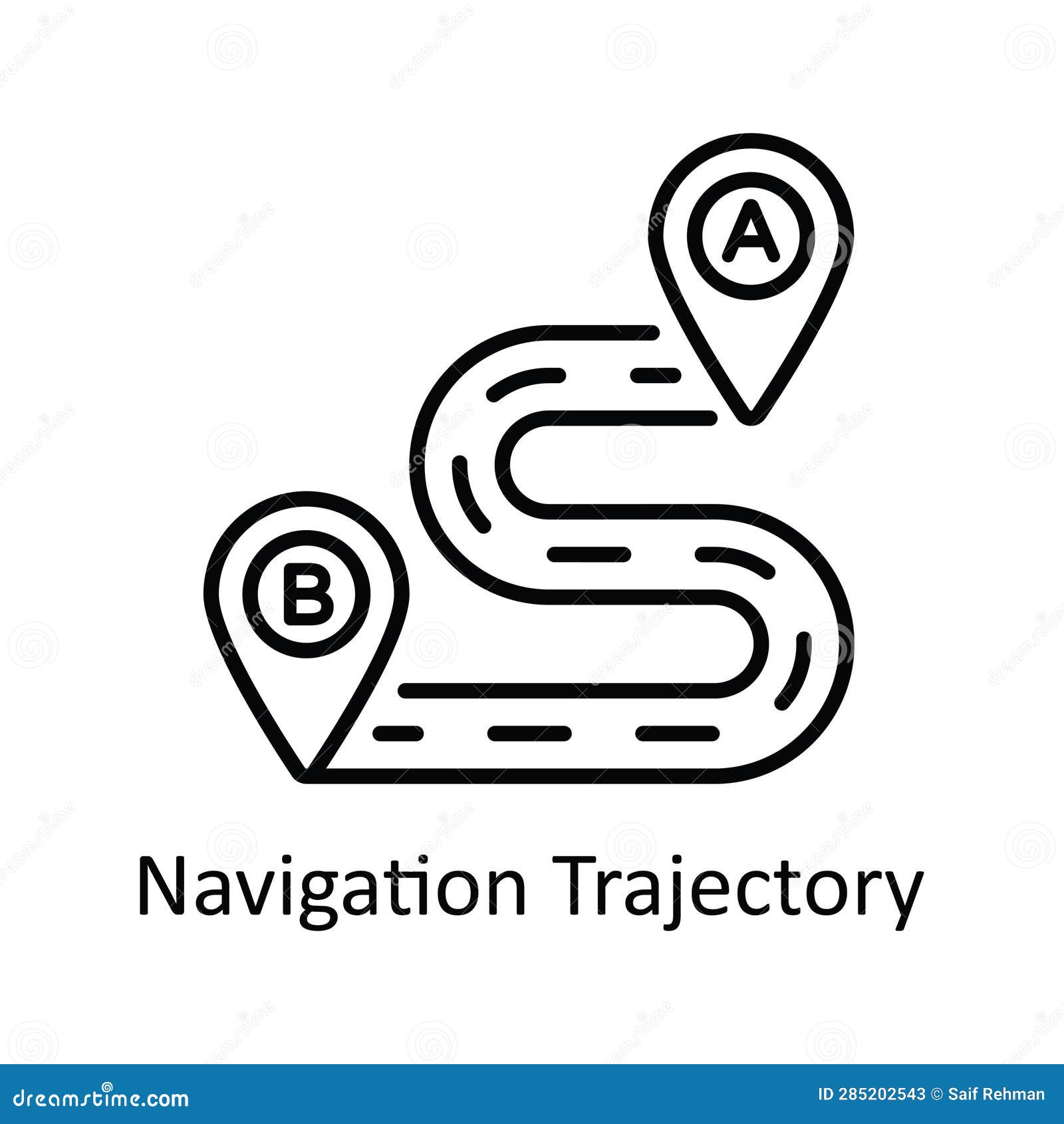Navigation Trajectory Transparent Icon. Navigation Trajectory Symbol ...