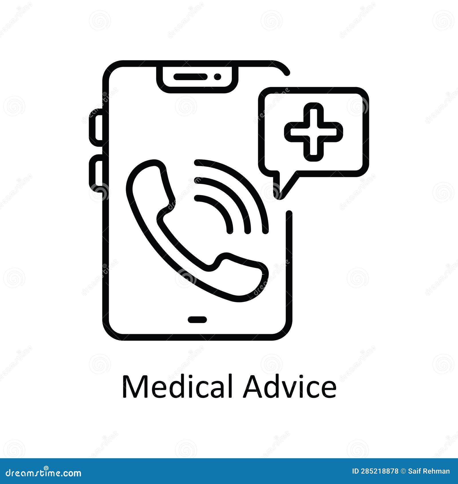 Medical Advice Vector Outline Icon Design Illustration. Pharmacy Symbol ...