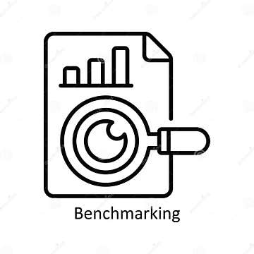 Benchmarking Vector Outline Icon Design Illustration. Product ...