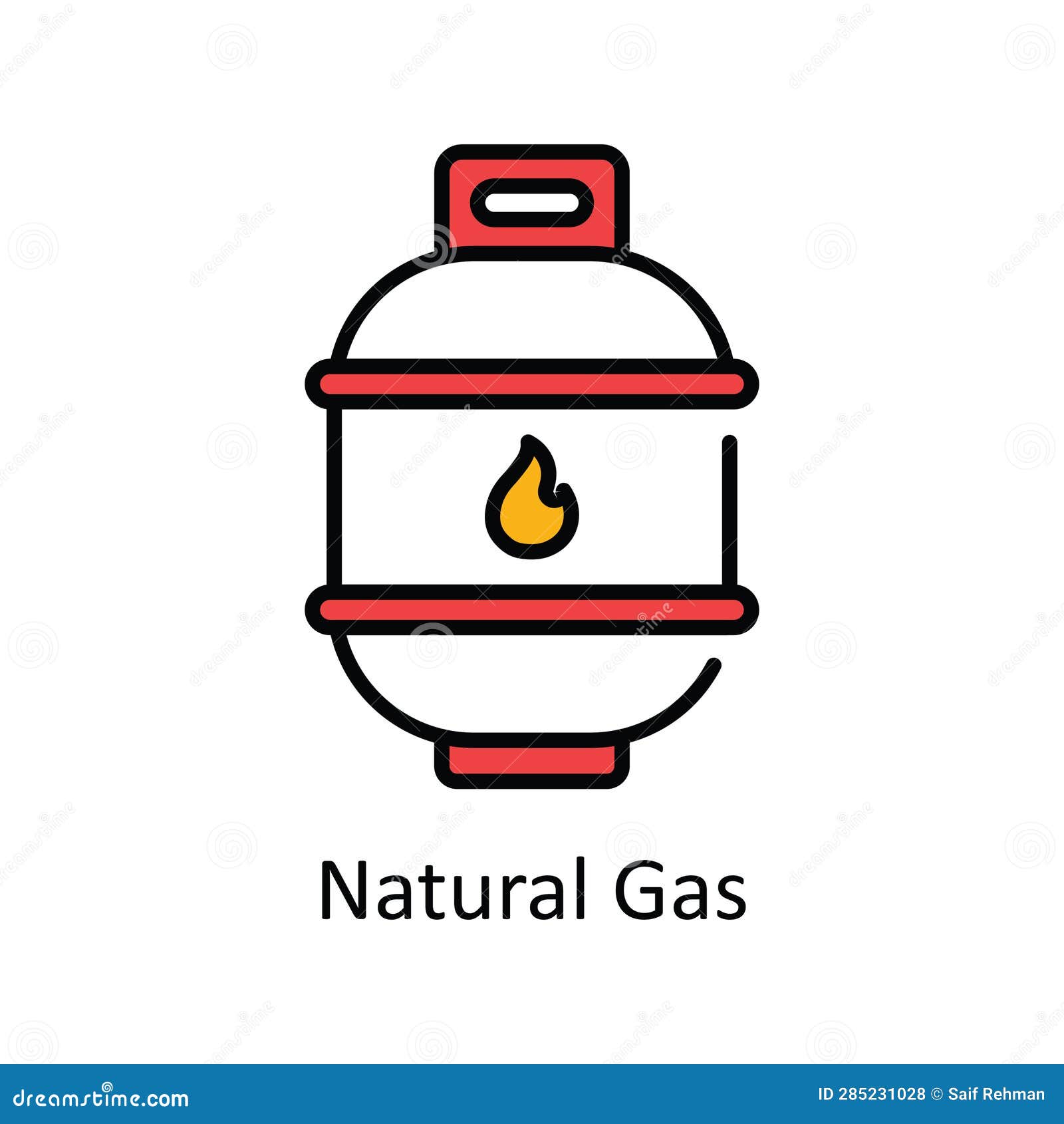Natural Gas Vector Fill Outline Icon Design Illustration. Smart ...