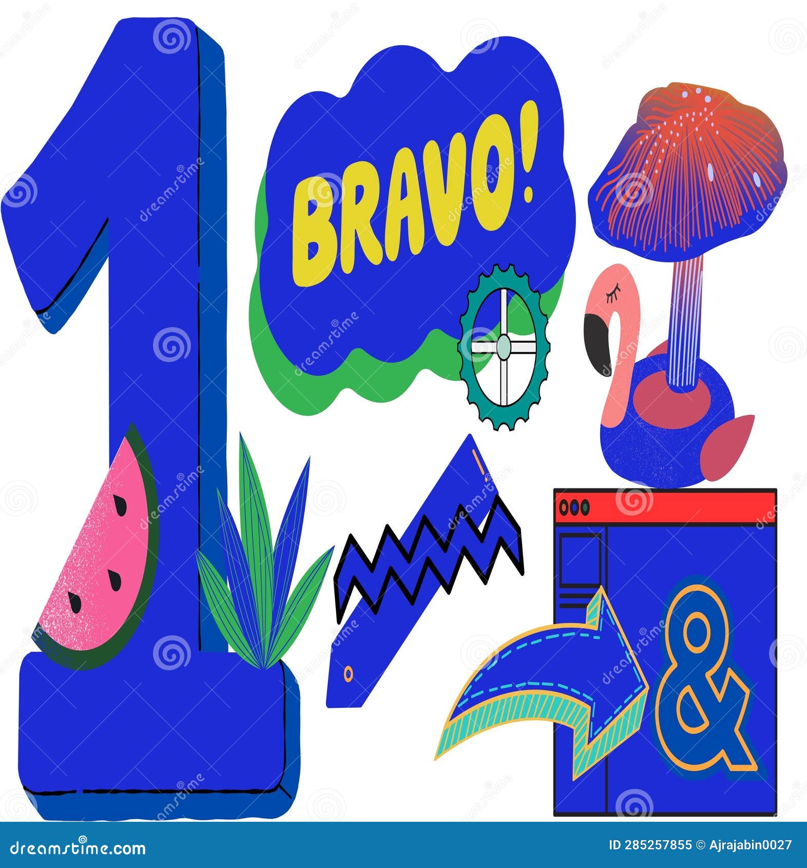 Bold Aesthetic Brutalism, Big Bold Old Paper Shapes With Saturated ...