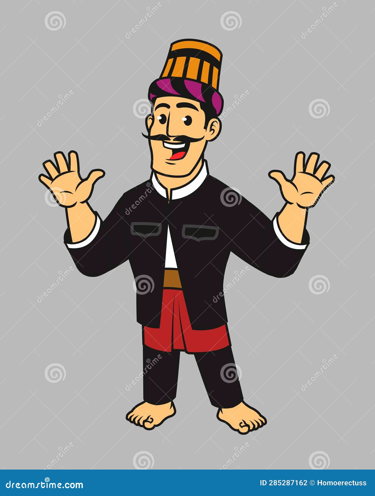 Indonesian Native Aceh Tribe Man and Woman in Traditional Costume Stock ...